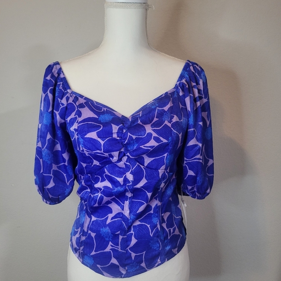 Sienna Sky | Tops | Sienna Sky Blue Floral Tank Top | Poshmark